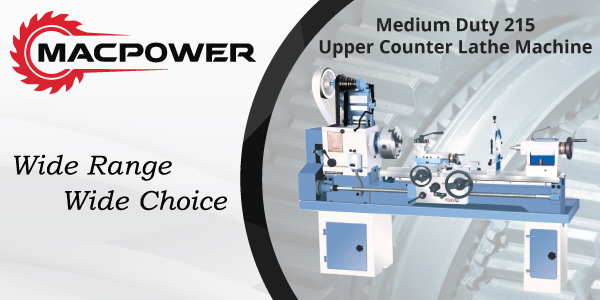 Medium Duty Upper Counter Lathe Machine - Macpower Ind.
